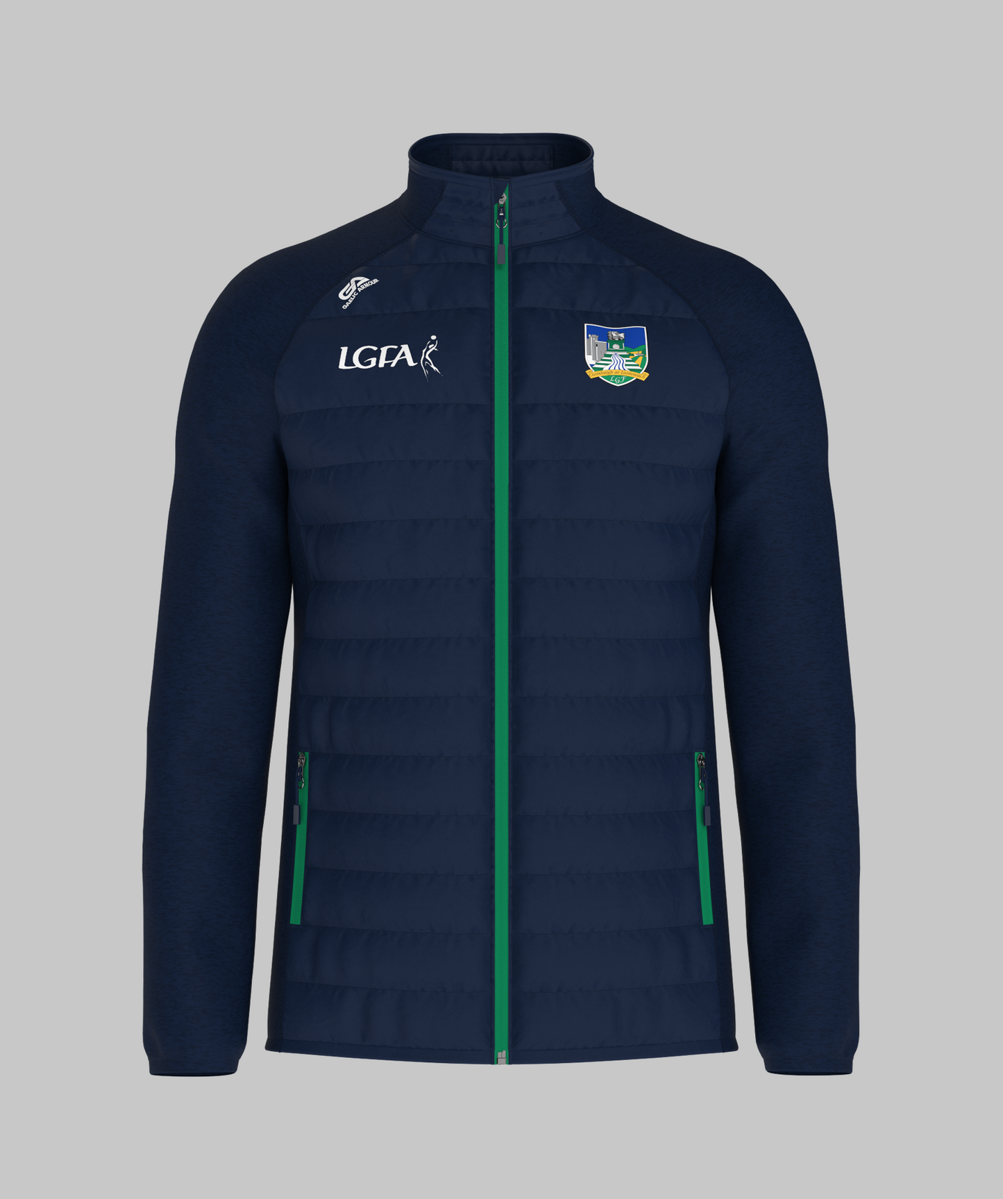 Limerick LGFA Navy Green Hybrid – Gaelic Armour