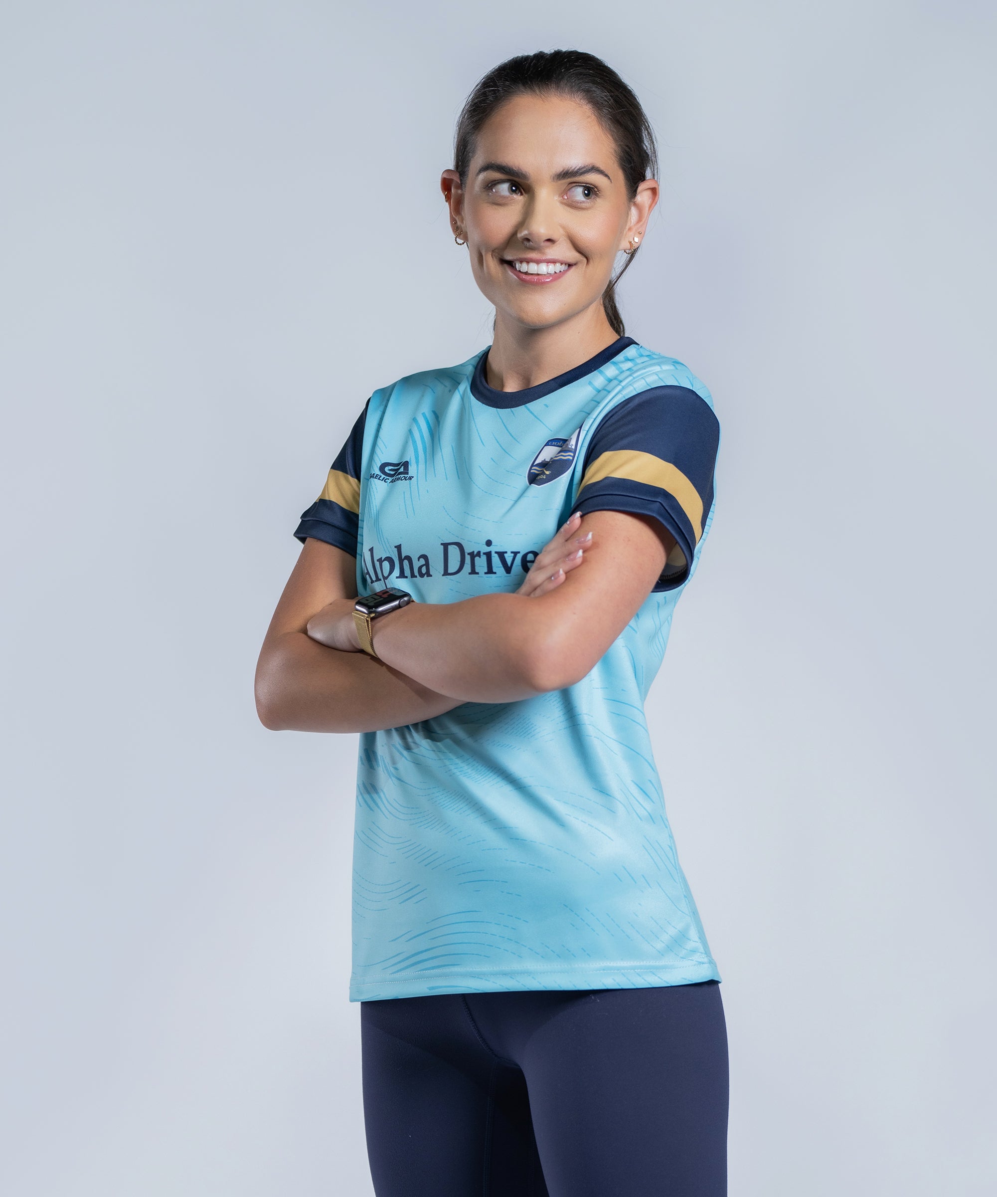 Kids Tipperary Camogie Training Jersey Cyan – Gaelic Armour