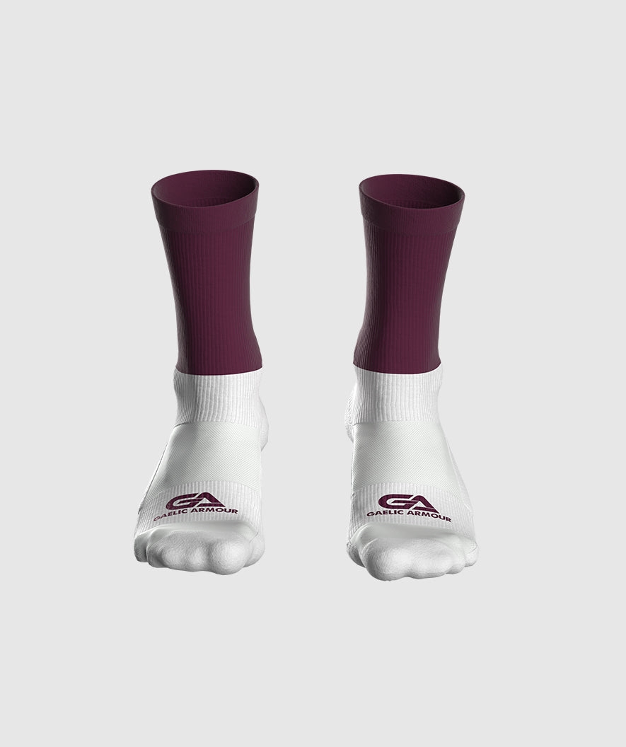 Kids GAA Midi Socks Maroon – Gaelic Armour